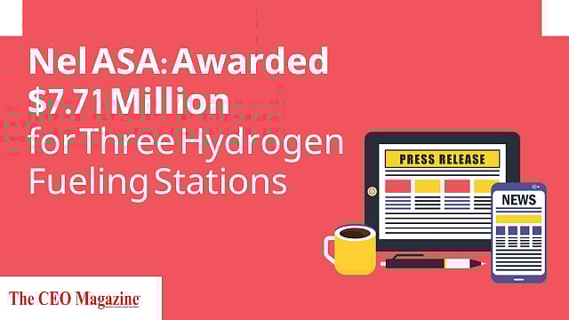 Nel ASA: Awarded $7.71 Million for Three Hydrogen Fueling Stations