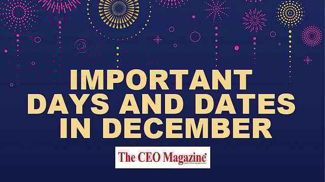 Important Days And Dates In December 2024
