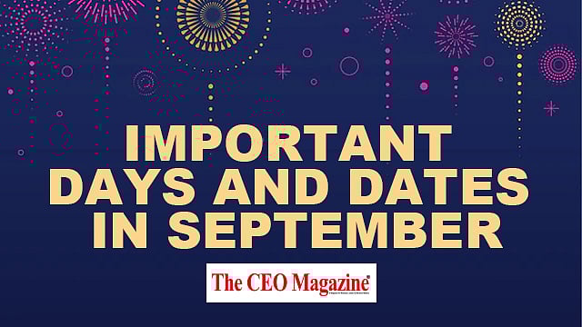 Important Days And Dates In September 2024