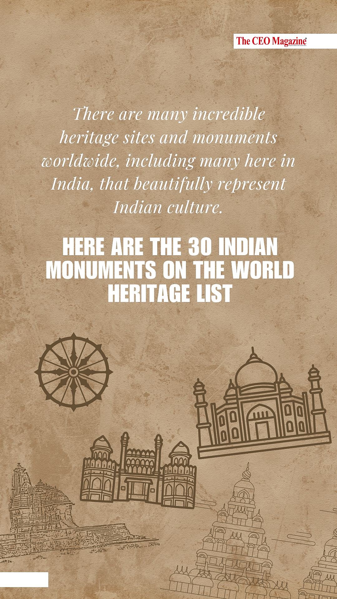 India's Rich Heritage: 30 World Heritage Monuments