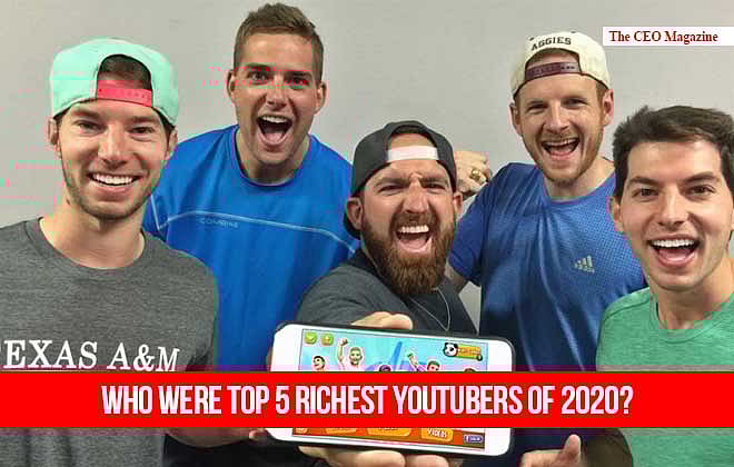 Who Were Top 5 Richest YouTubers Of 2020?