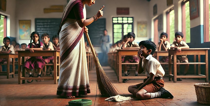 Kerala Teacher Forces 6-Year-Old Student to Clean Classmate's Vomit ...