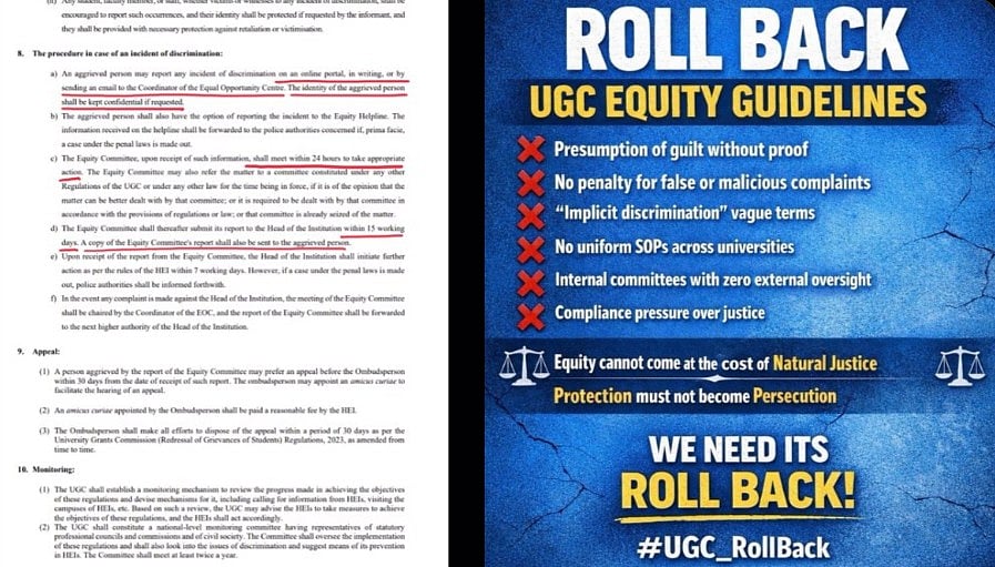 UGC Equity Regulations 2026 Spark Polarized Debate: GC Demands Rollback ...