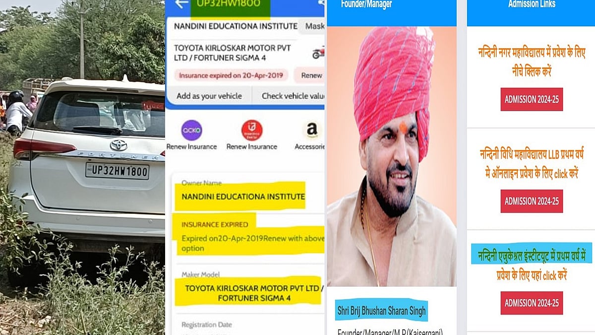 UP: The high speed convoy of Karan Singh, son of MP Brij Bhushan Sharan ...