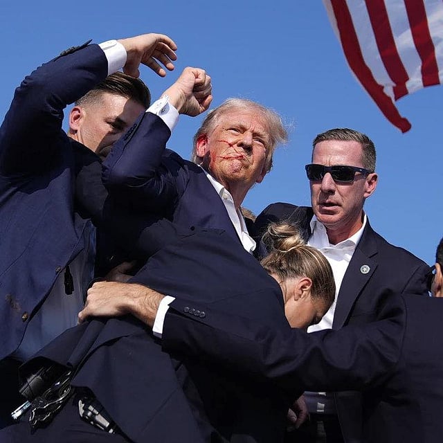 A bloodied, defiant Trump could become the defining image of the US ...