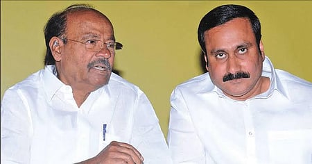 PMK founder Ramadoss removes son Anbumani from party executive committee