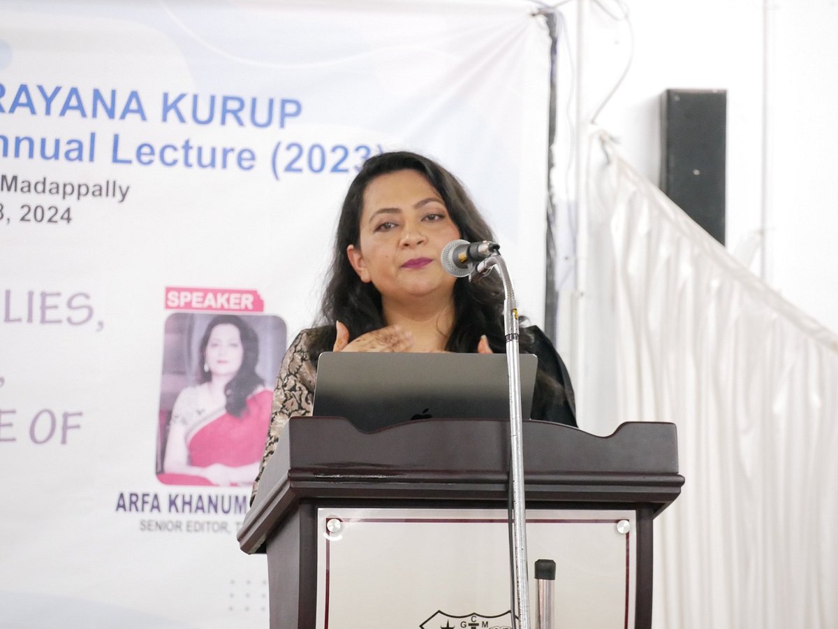 Crisis of democracy began with crisis of journalism: Arfa Khanum Sherwani