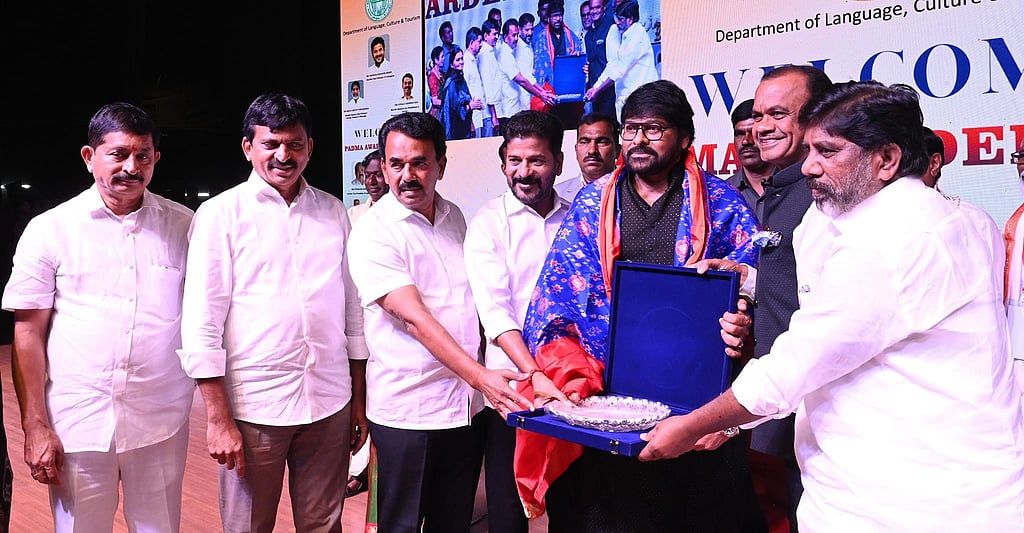 Telangana CM Revanth Reddy felicitates Padma awardees from Telugu states