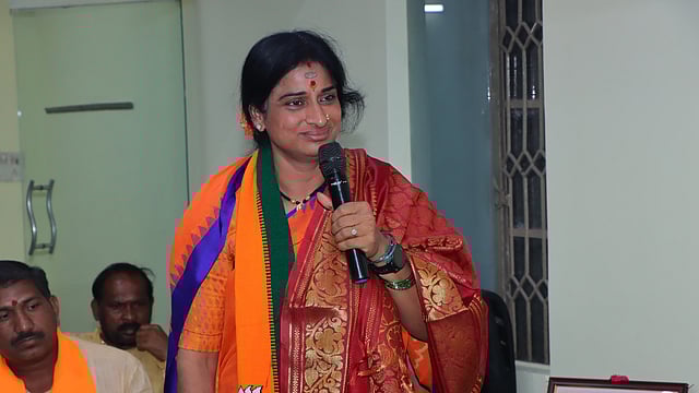 Madhavi Latha, BJP’s Hyderabad candidate against Owaisi, gets Y plus ...