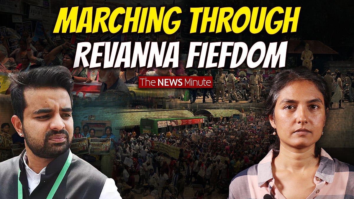 Thousands march through Hassan, protest Prajwal Revanna’s alleged crimes