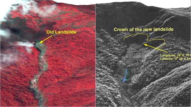 ISRO releases images before and after Wayanad landslides