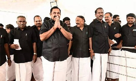 AIADMK MLAs wear black shirts in TN Assembly to protest Speaker’s ...