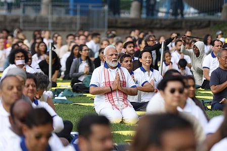 PM Modi Attends Yoga Day in Vizag, Calls for 'Yoga for Humanity 2.0'