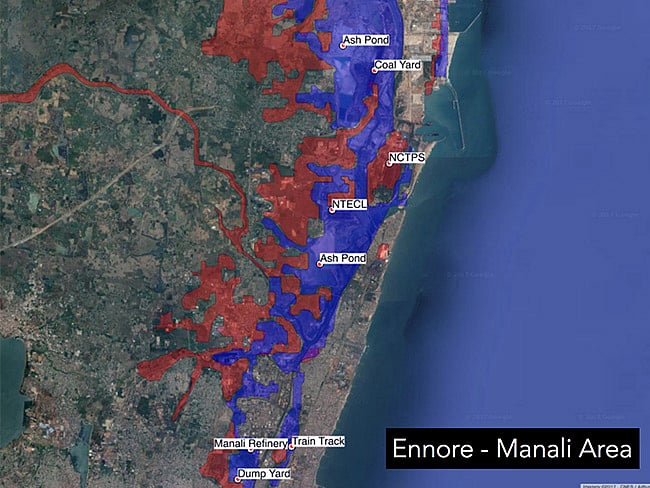In maps: The sea is likely to swallow these parts of Chennai by 2100
