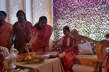 Akshita-Manu Ranjith wedding: Vikram’s daughter gets married to Karunanidhi’s great grandson