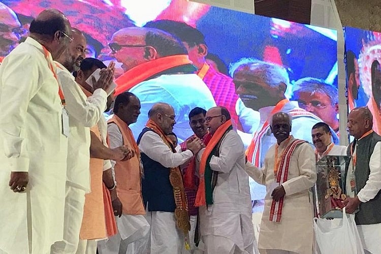 Former Andhra CM Nadendla Bhaskar Rao joins BJP