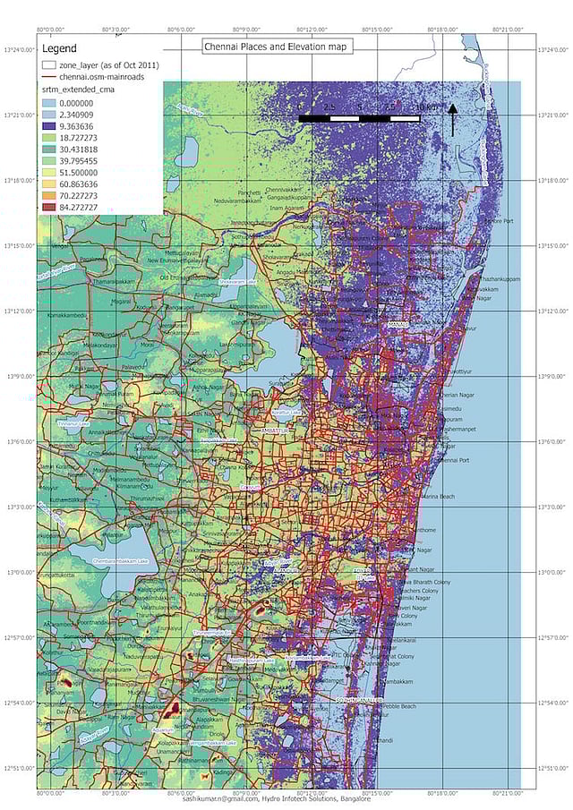 Deciphering the Chennai floods in three maps and an overview