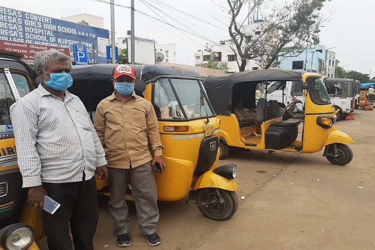 With hardly any rides, auto drivers in Hyderabad find two passenger ...