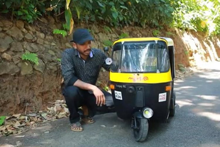Inspired by Mohanlal's 'Aye Auto', Kerala man builds a mini-auto for ...