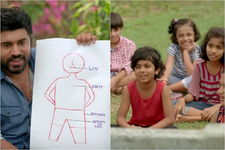 'No, Go, Tell': Watch actor Nivin Pauly talk to children about child ...