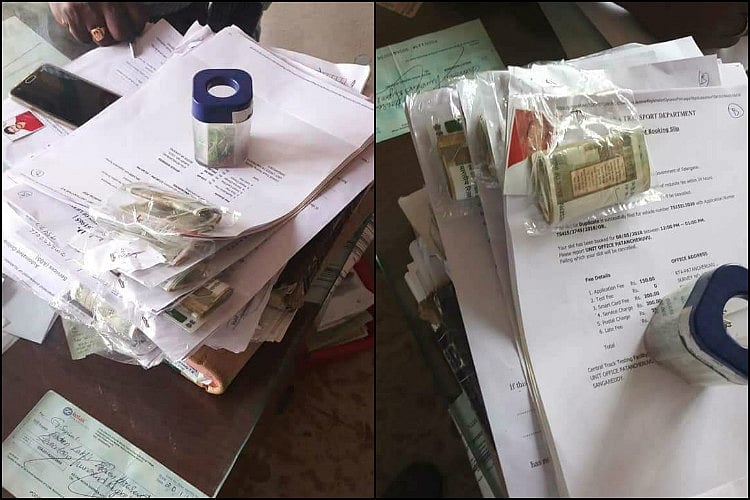 Photos of 'bribes' at Hyd transport office go viral, RTA denies allegations
