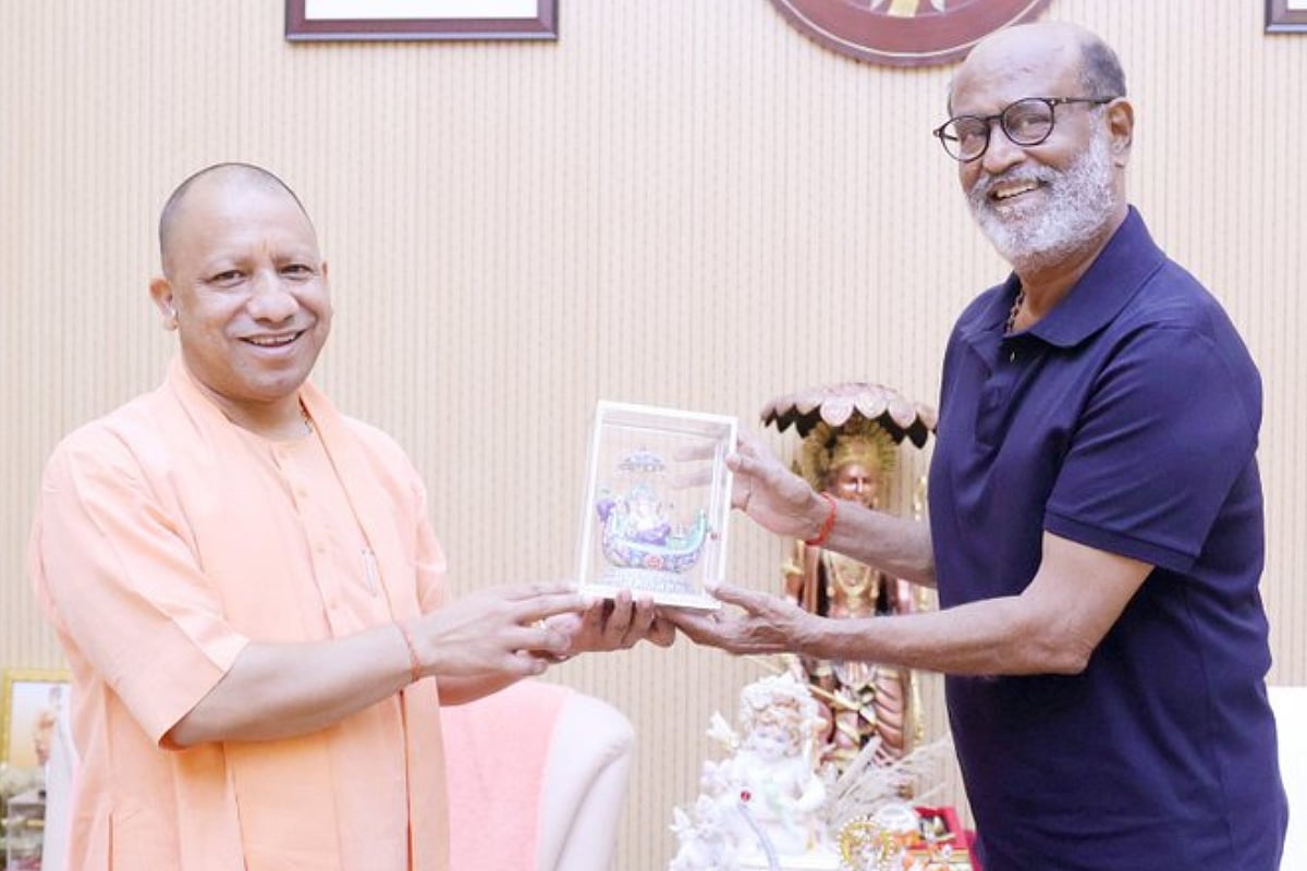 Actor Rajinikanth meets UP CM Yogi Adityanath, takes his blessings