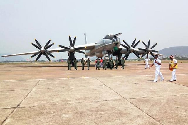 In Images: TU-142M arrives at Vizag after last flight, to be converted ...