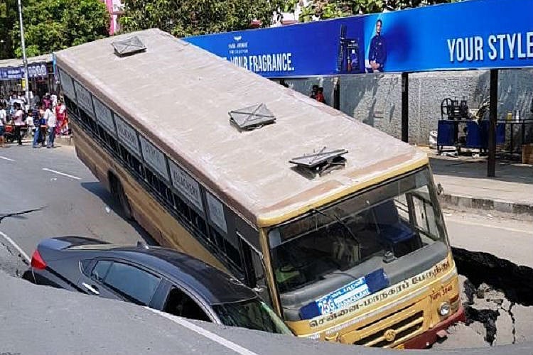 Chennai’s road cave-in: Poor soil quality, metro construction or ...