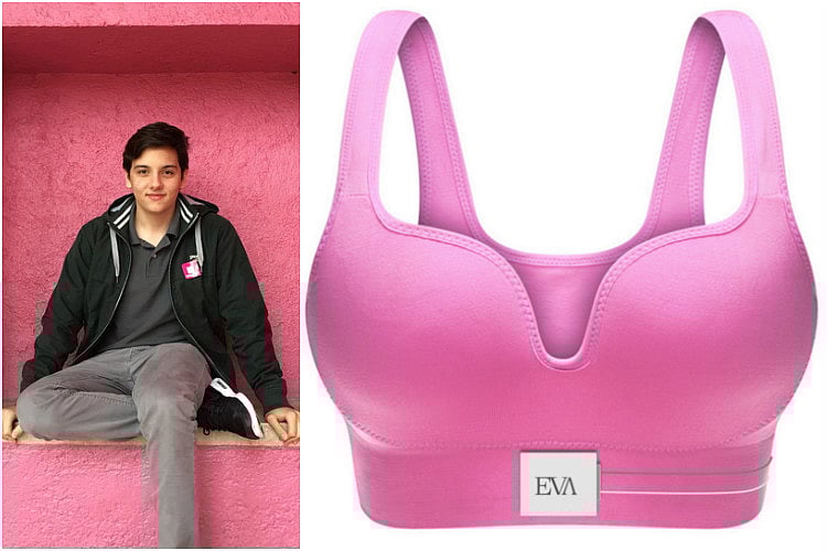 Teen designs bra to detect breast cancer after almost losing mother to ...