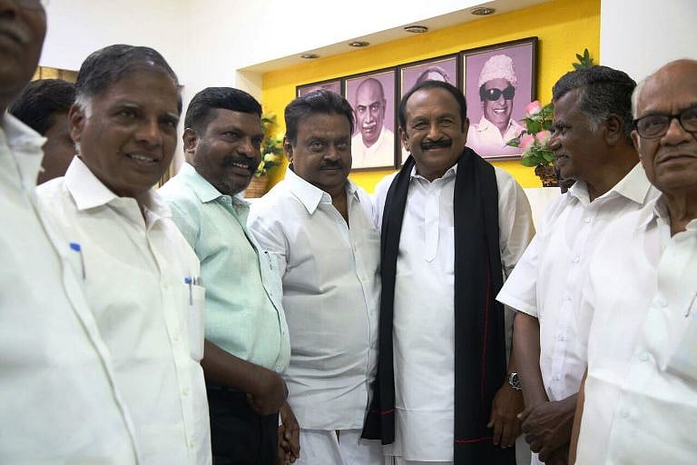 Vijayakanth's DMDK finally chooses sides, joins hands with PWF alliance