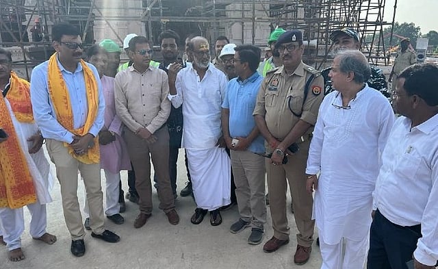 Rajinikanth visits under-construction Ram temple in Ayodhya