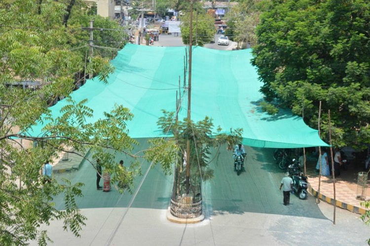 Welcome relief from the heat for Kurnool bikers: Canopies set up at ...