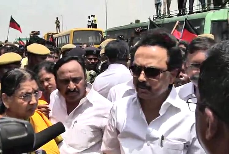 DMK's MK Stalin detained, booked for trying to visit lake in TN CM's ...