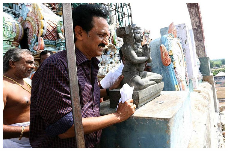 AIADMK attacks DMK over Stalin’s visit to a temple