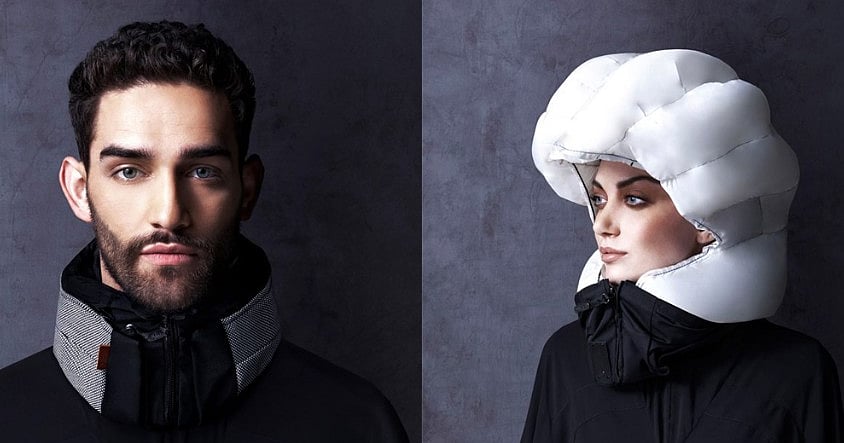 This Helmet Becomes an Airbag Around Your Collar