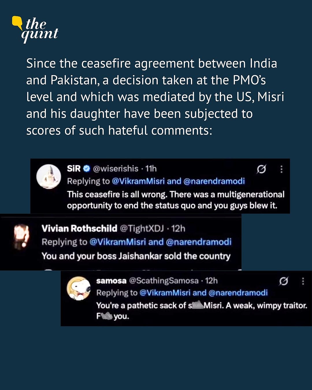 MEA Foreign Secretary Misri Targeted with Online Abuse After India-Pakistan Ceasefire
