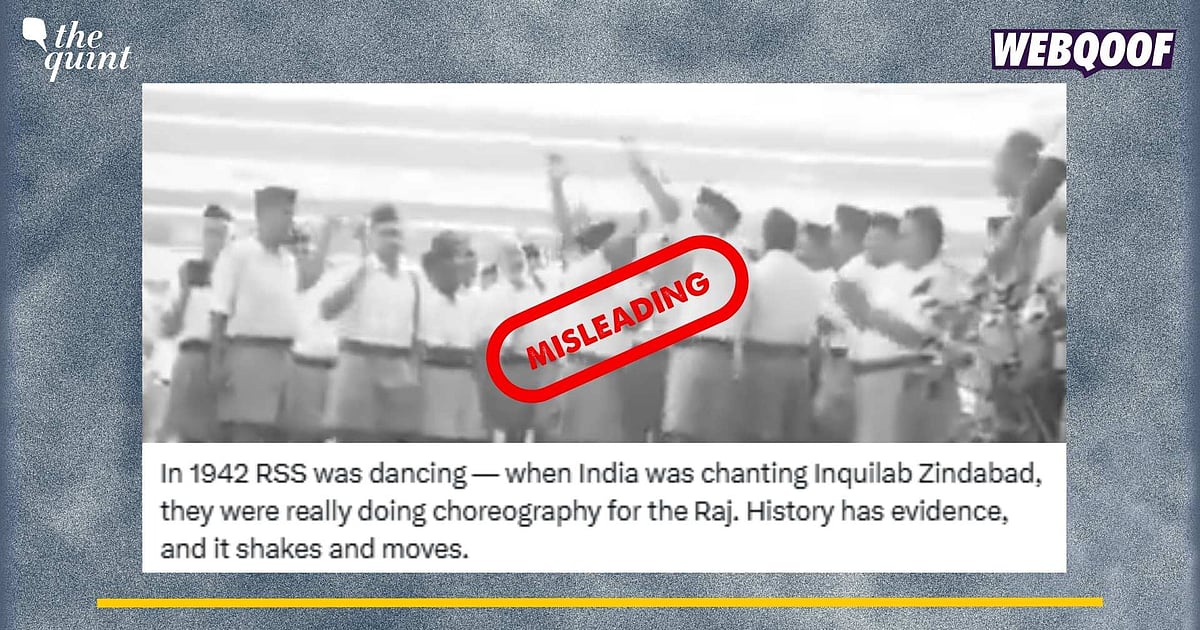 Fact-Check: Clip Shows RSS Members Dancing in 1942? No, Clip is from 2015!