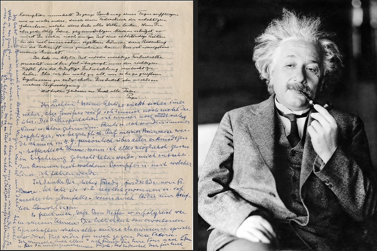 27 of Einstein’s Hand-written Letters Auctioned