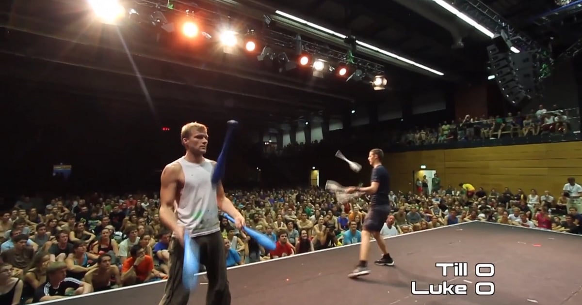 Fight-N-Fun! This Combat Juggling Match Video is Unmissable