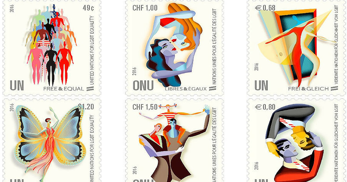 UN’s New Queer Friendly Stamps Send Across Messages of Love