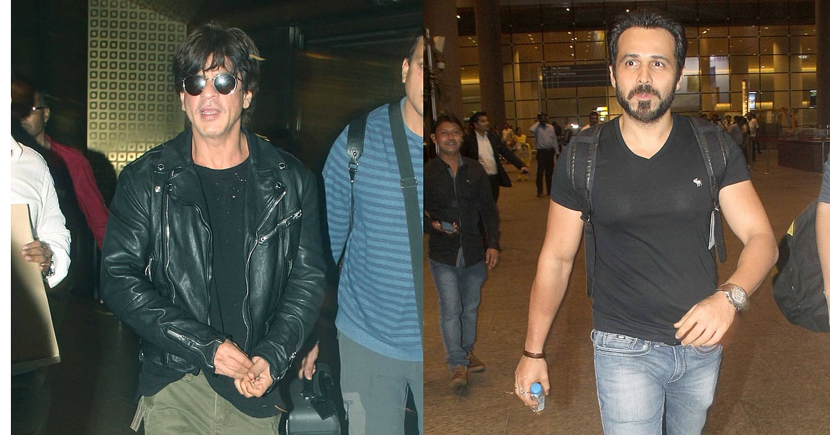 Pics: SRK Slays the Leather Jacket While Emraan Looks Cool