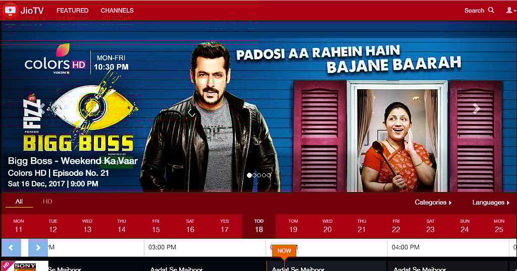 Reliance Jio Brings JioTV to Your Desktop, Get Over 200 Channels