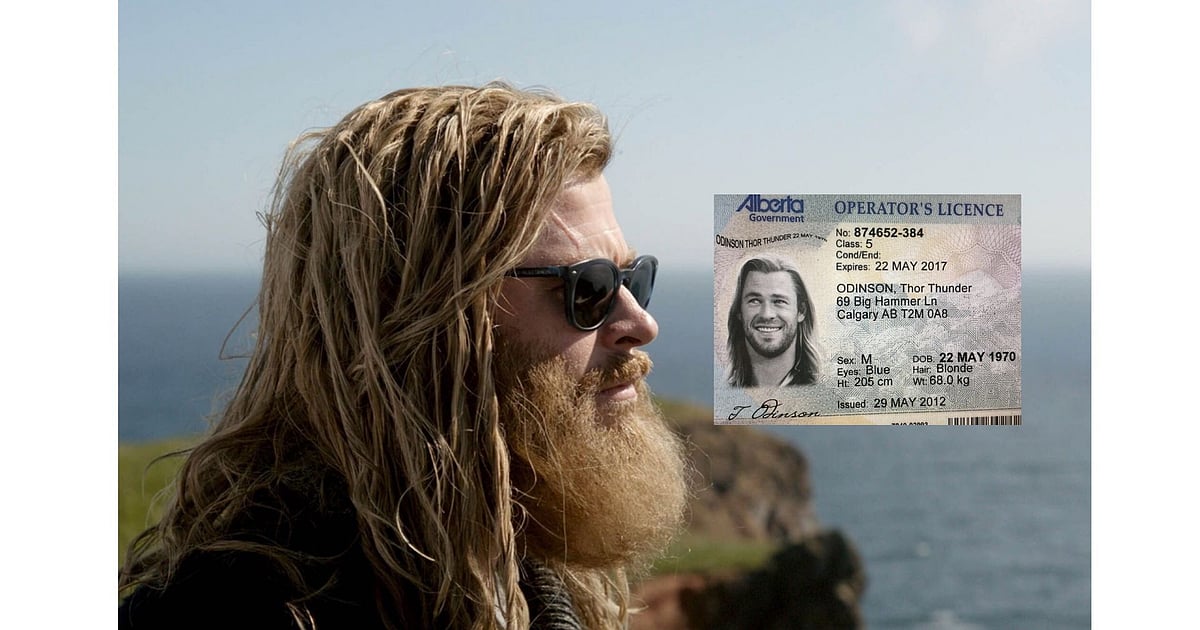 Man Poses As Thor, Uses Fake ID With Chris Hemsworth Photo At A ...