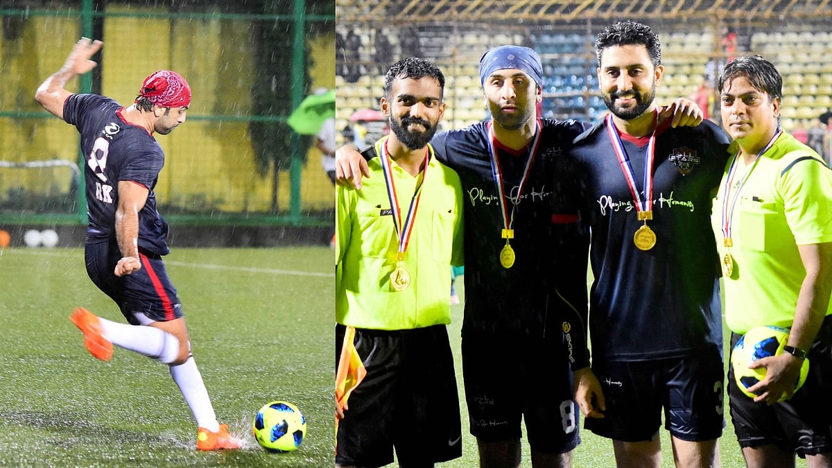Ranbir Kapoor Abhishek Bachchan Arjun Kapoor Play Football With Armed ...