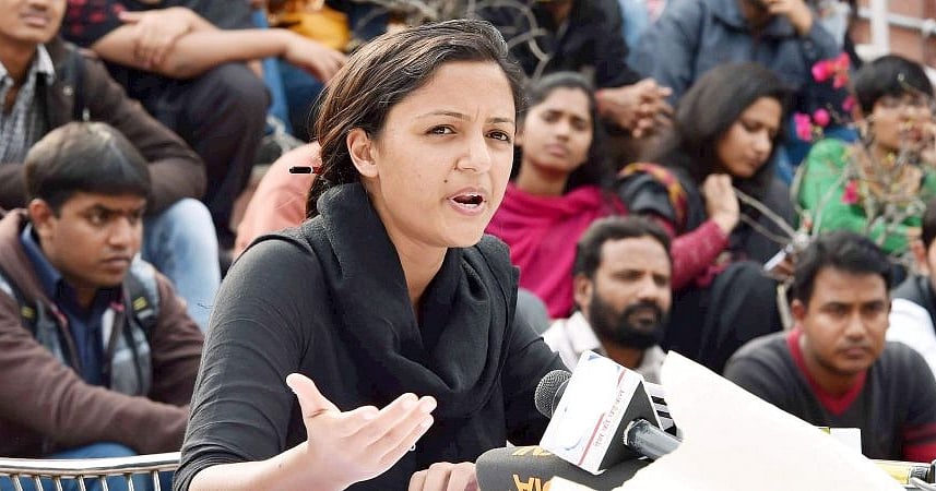 Shehla Rashid Denies Father’s Claim She Got Rs 3 Crore to Join Party