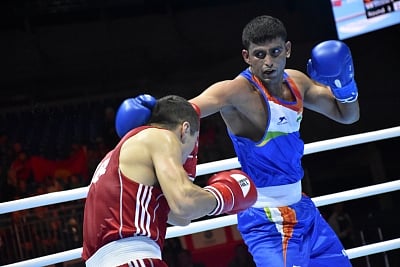 World Boxing: Manish eases past Kadyrbek to reach 2nd round