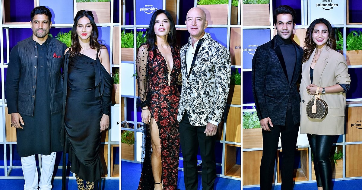 Amazon Founder Jeff Bezos in India: Farhan Akhtar, Rajkummar Rao, Vidya ...