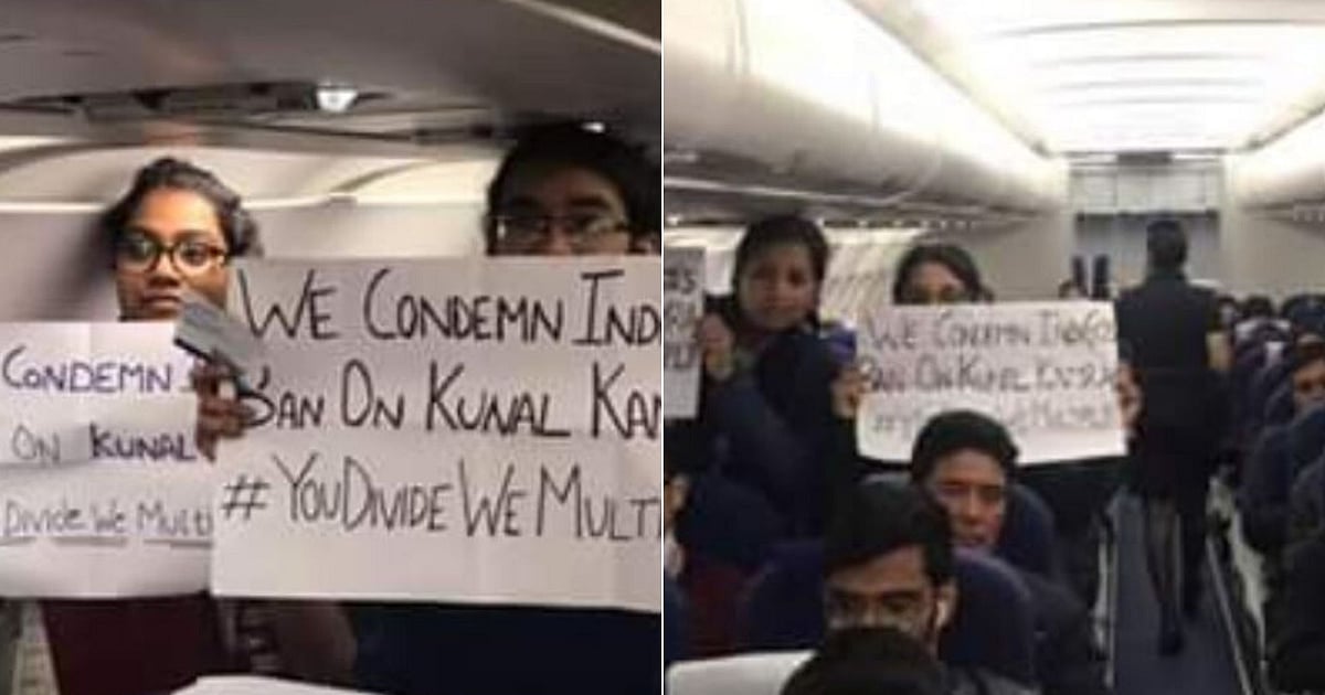 Passengers Flying IndiGo Protest Against Ban on Kunal Kamra, Inside the ...