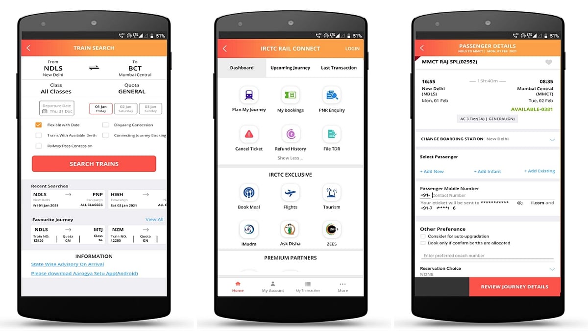 IRCTC Website, Rail Connect App Revamped: Check New Design, Features ...