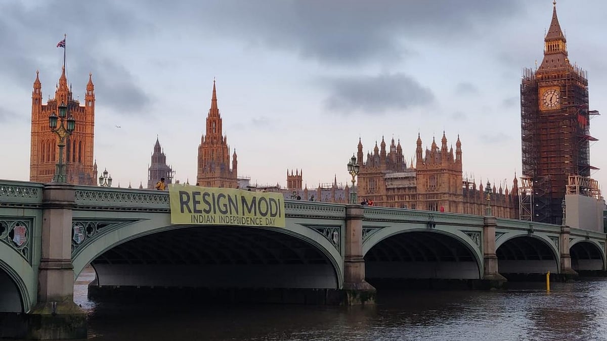 Resign Modi: SouthAsia Solidarity Group Drops Banner From London ...